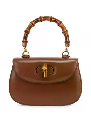Gucci Bamboo Handle Turn-lock Handbag