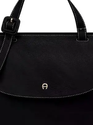 AIGNER Miranda Buckled Tote Bag - Black