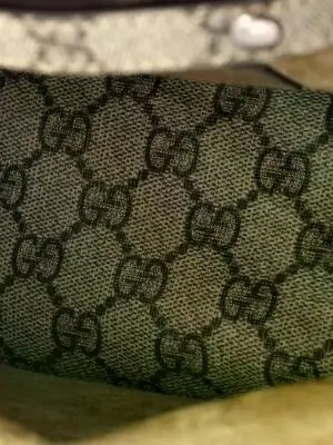 Gucci Dionysus Convertible Top Handle Bag Gg Coated Canvas Small Satchel
