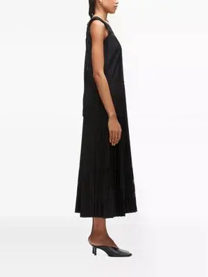3.1 Phillip Lim Pleated A-line Lace-insert Midi Dress