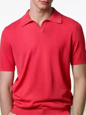 ROBERTO COLLINA Short-sleeve Polo Shirt - Red