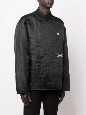 OAMC Peacemaker-print Quilted Jacket - Black