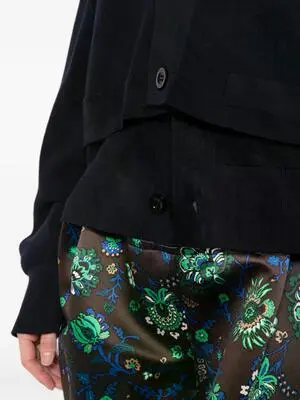 Sacai Layered-design V-neck Cardigan