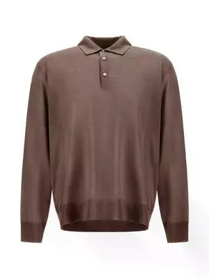 Herno Long-sleeve Polo Shirt - Brown