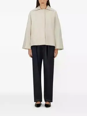 Herno Long Sleeve Cape With Padded Sleeves