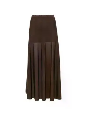 Sandro Knitted Flared Midi Skirt