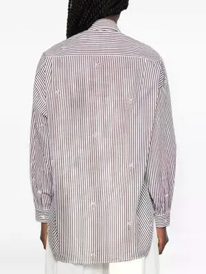 Sandro Brendana Striped Crystal-embellished Shirt