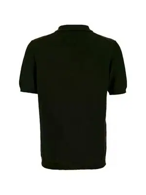 ROBERTO COLLINA Short-sleeve Textured Polo Shirt