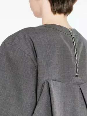 Sacai Ruffled Short-sleeve Top