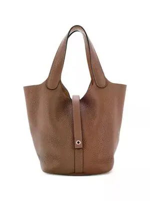 Hermès Picotin Lock Bag Clemence With Swift Pm - Brown