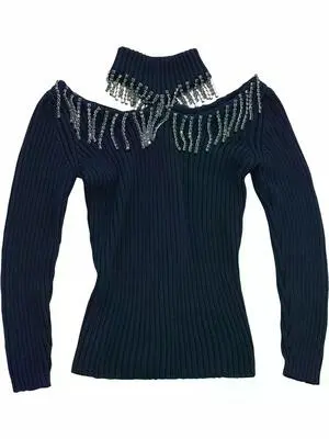 CHRISTOPHER KANE Crystal-embellished Jumper