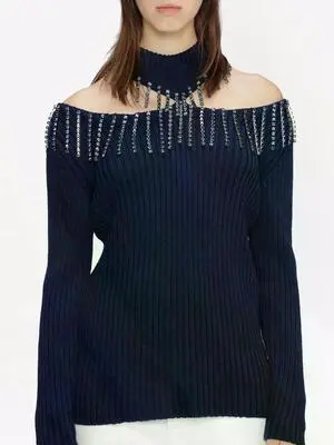 CHRISTOPHER KANE Crystal-embellished Jumper