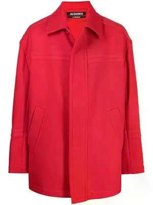Jacquemus Oversized Straight-fit Jacket - Red
