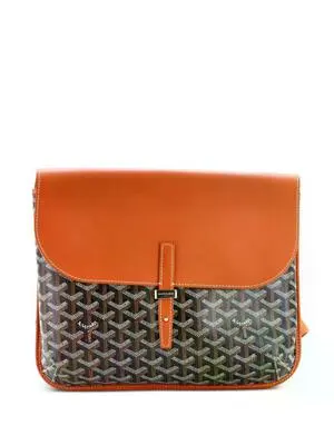 Goyard Coursier Messenger Bag In Coated Canvas And Leather - Brown