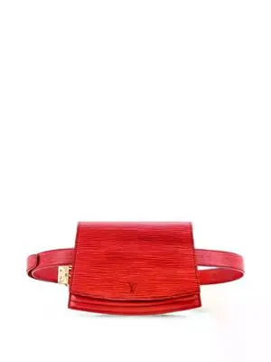LOUIS VUITTON Tilsitt Bum Bag Epi Leather Clutch Bag - Red