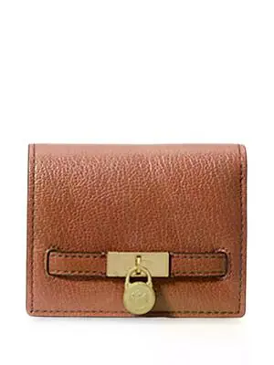 Michael Kors Small Hamilton Moderne Lock Leather Wallet