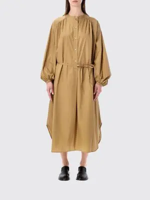 Loulou De Saison Midi Shirt Dress With Balloon Sleeves - Sand