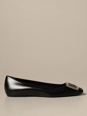 ROGER VIVIER Ballet Flats With Buckle Detailing