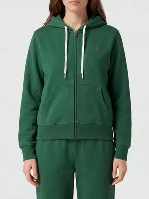 Polo Ralph Lauren Cotton-blend Zip-up Hoodie With Embroidered Logo - Green
