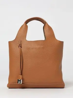 Hogan Grained Leather Handbag - Brown