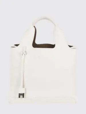 Hogan Grained Leather Handbag - Nude