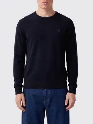 Polo Ralph Lauren Crew Neck Jumper With Embroidered Logo - Navy