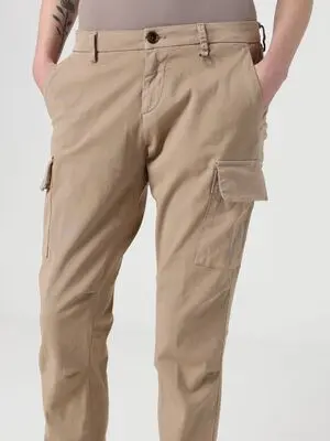 MASON'S Stretch Cotton Cargo Trousers - Beige
