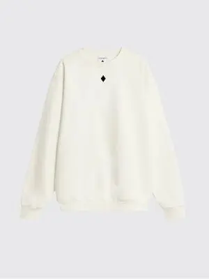 COUNTY OF MILAN Cotton Crew Neck Sweatshirt With Logo - Ivory