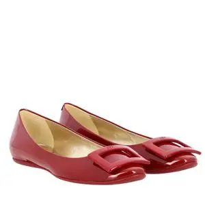 ROGER VIVIER Buckled Ballet Pumps - Red