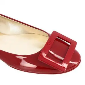 ROGER VIVIER Buckled Ballet Pumps - Red