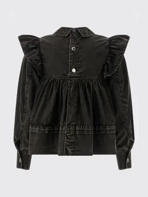 GANNI Organic Cotton Denim Blouse