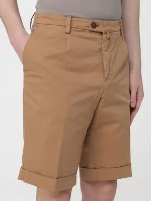 BRIGLIA 1949 Tailored Cotton Shorts - Brown