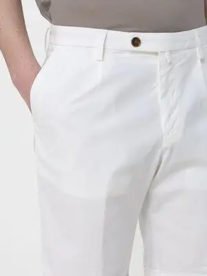 BRIGLIA 1949 Cotton Tailored Shorts - Milk