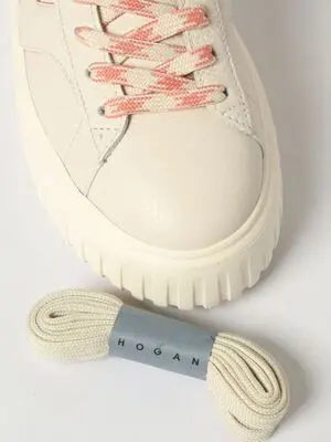 Hogan H-stripes Hammered Leather Sneakers