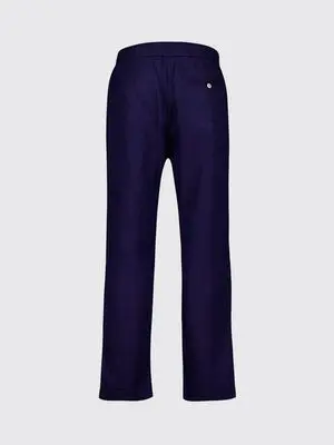 Frescobol Carioca Blue Linen Cotton Blend Trousers