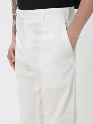 PT TORINO Cotton Tailored Trousers - White