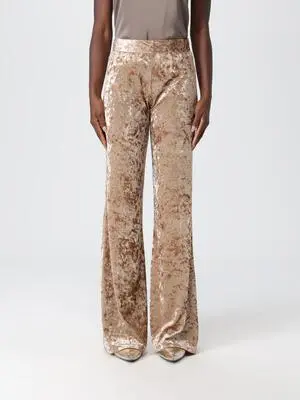 FORTE_FORTE Wide Leg Velvet Trousers - Brown