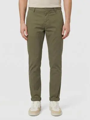 DONDUP Gabardine Chino Trousers - Green