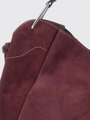 GIANNI CHIARINI Suede Handbag - Wine