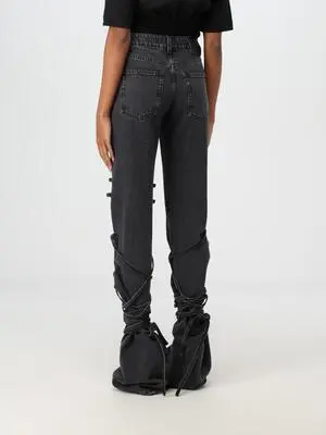 Alexander McQueen Asymmetrical Waist Jeans
