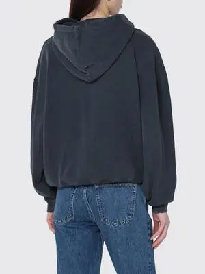 ANINE BING Cotton Hooded Sweatshirt