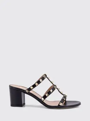 Valentino Garavani Valentino Garavani Studded Leather Mule Sandals Black