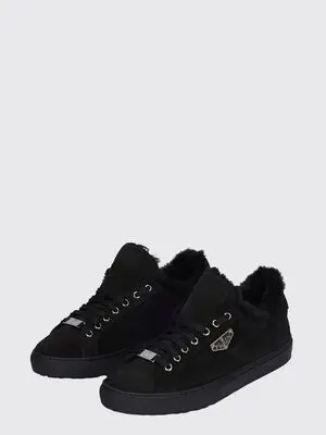 Philipp Plein Suede Low-top Sneakers With Shearling Lining