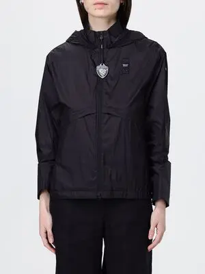 BLAUER. Polyester Hooded Jacket - Black