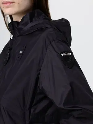 BLAUER. Polyester Hooded Jacket - Black