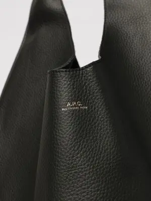 A.p.c. Leather Tote Bag - Black