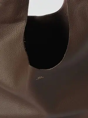A.p.c. Leather Tote Bag - Brown