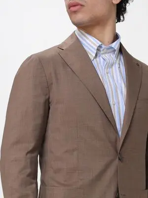 Tagliatore Single-breasted Linen Blend Blazer