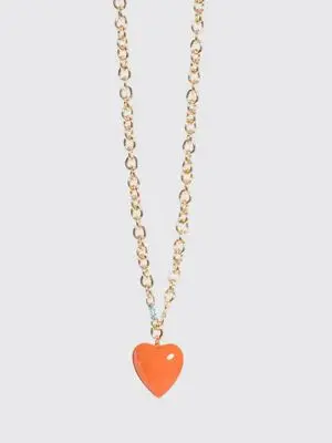 ROXANNE ASSOULIN Brass Necklace With Enamelled Heart Charm