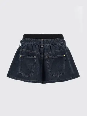 7 For All Mankind Cotton Denim Mini Skirt